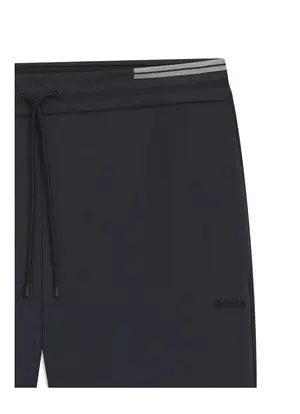 Hugo Boss Drawstring Track Shorts With Logo Detail - Black