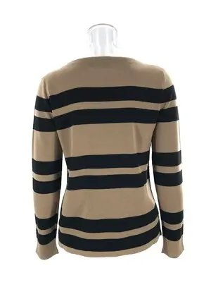 Max Mara Striped Long Sleeve Sweater