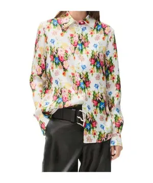 Loewe Floral Print Long Sleeve Shirt