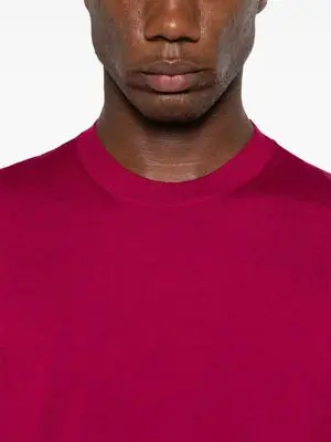 Dsquared2 Crew Neck Logo Long Sleeve Sweater - Red