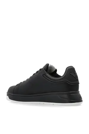 Emporio Armani Round Toe Lace-up Sneakers