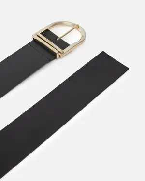 Pinko Maxi Buckle Leather Belt
