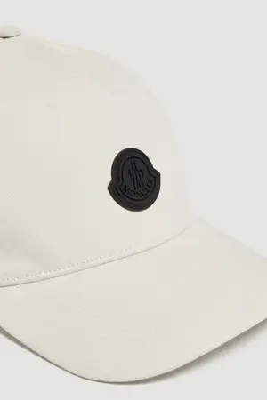 Moncler Logo Patch Baseball Cap - White