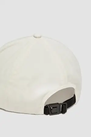 Moncler Logo Patch Baseball Cap - White