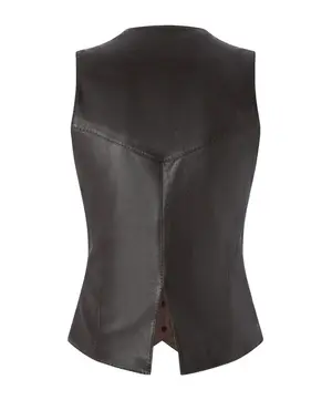 Pinko Single-breasted Leather Vest