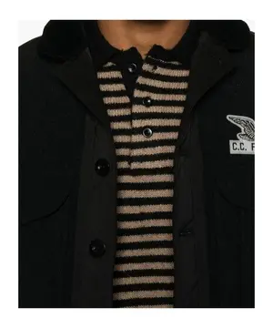 Junya Watanabe Collared Long-sleeved Casual Jacket - Black