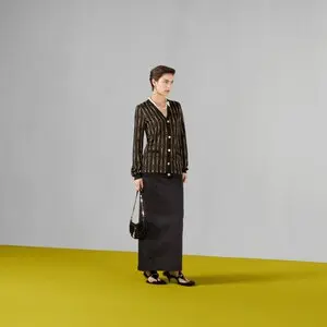 Gucci Horsebit Jacquard V-neck Cardigan