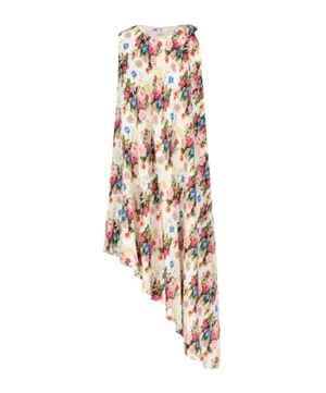 Loewe Floral Asymmetric Dress - Nude