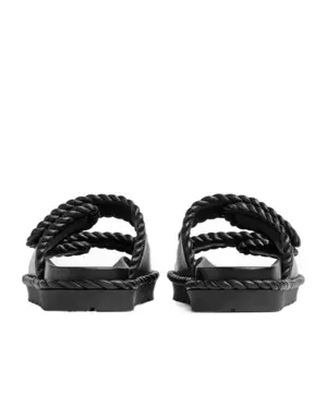 Bottega Veneta Jack Flat Mules With Braided Detailing