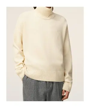Ami De Coeur Funnel Neck Sweater - Ivory