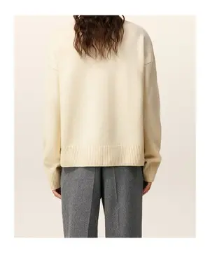 Ami De Coeur Funnel Neck Sweater - Ivory