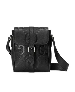 Gucci Small Jumbo Gg Messenger Bag - Black