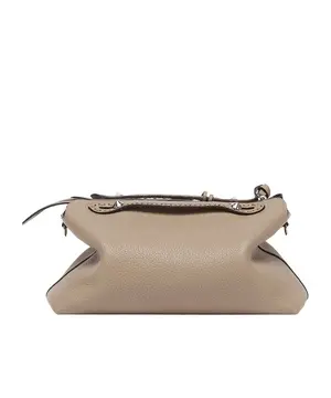 Fendi Selleria Large Shoulder Bag - Grey