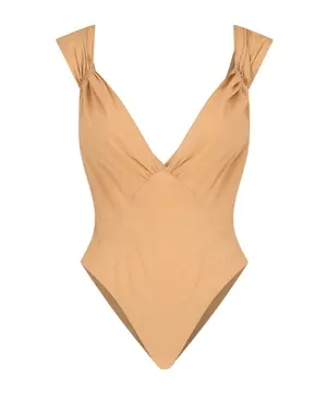 SAINT LAURENT Saint Laurent Sleeveless Bodysuit With Deep V-Neck And Cross-Back Straps