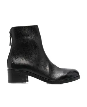 zip-up ankle boots