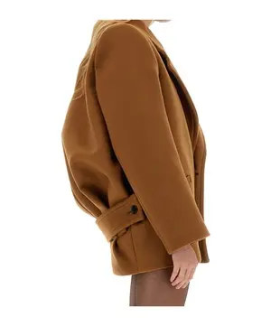 Saint Laurent Single-breasted Coat With Notched Lapel