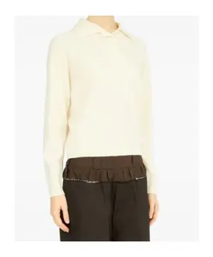 MAISON MARGIELA Wool Polo Top - White