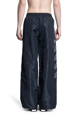 Off-White Logo Detailed Wide Leg Pants - Black