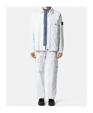 Stone Island Chest-pocket Overshirt - Sky-blue