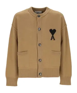 AMI Paris De Coeur Buttoned Cardigan - No