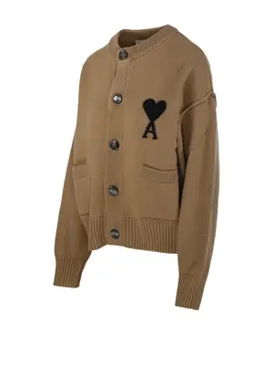 AMI Paris De Coeur Buttoned Cardigan
