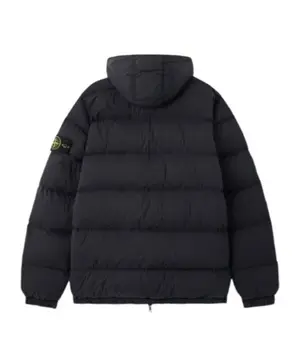 Stone Island Hooded Panelled Jacket - Black