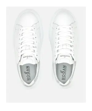 Hogan Logo Printed Low-top Sneakers - White