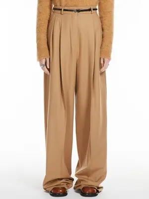 Sportmax Belted Wide Leg Pants