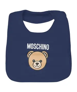 Moschino Teddy Bear Print Babygrow Set With Hat And Bib