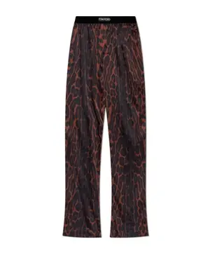 TOM FORD Elastic Waist Casual Pants - Black