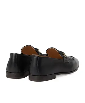 Brunello Cucinelli Leather Loafers With Horsebit Detail - Black
