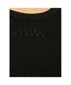 Isabel Marant Étoile Thea Ribbed Tank Top - Black
