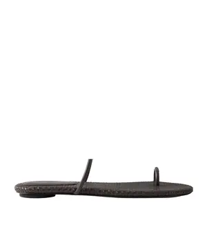 ST. AGNI Woven Leather Sandals