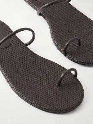 ST. AGNI Woven Leather Sandals