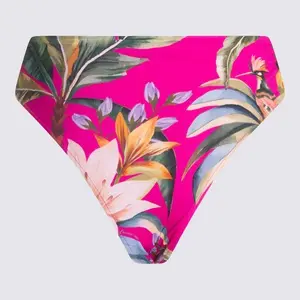 Farm Rio High-waist Tropical Print Bikini Briefs - Multicolor