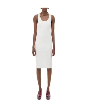 Bottega Veneta Sleeveless Scoop-neck Ribbed Dress