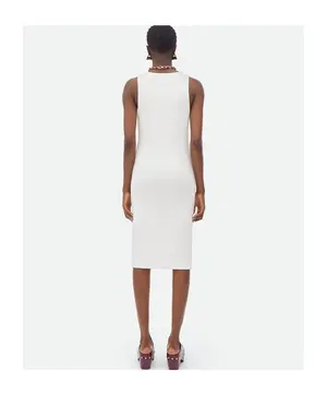 Bottega Veneta Sleeveless Scoop-neck Ribbed Dress