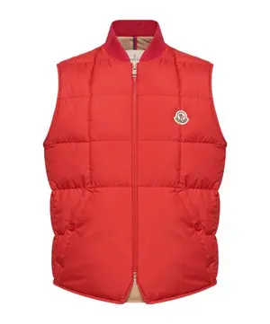 Moncler Elberton Quilted Down Vest - Red
