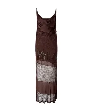 Pinko Lace-panelled Maxi Dress