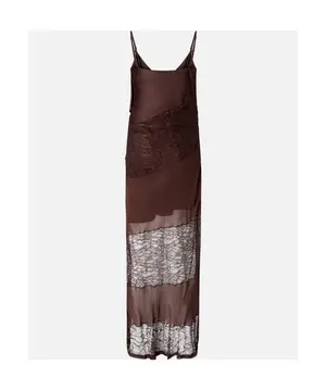 Pinko Lace-panelled Maxi Dress
