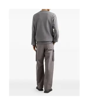 Dolce & Gabbana Logo Embroidered Sweatshirt - Mixed Ash