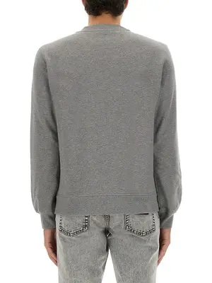 Dolce & Gabbana Logo Embroidered Sweatshirt - Mixed Ash