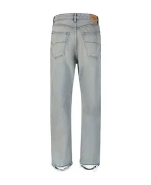 Balenciaga Distressed Straight-leg Jeans