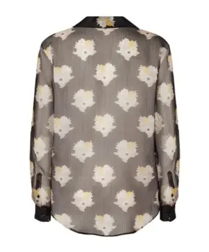 Fendi Floral Printed Oversized Shirt - Black