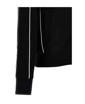 Givenchy Zipper Sweater With Vertical Collar And Logo