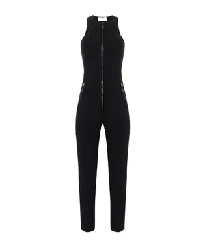 Zigzag Stitching Jumpsuits