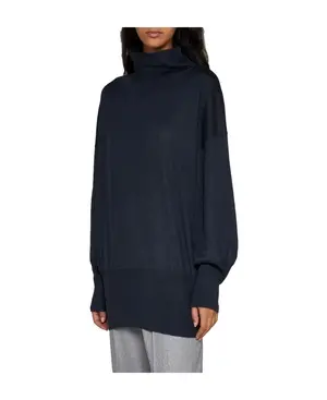 Brunello Cucinelli Roll Neck Knitted Jumper - Blue
