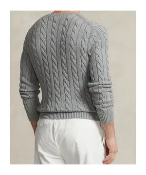 Polo Ralph Lauren Cable-knit Crewneck Jumper - Grey