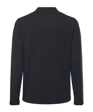 ZANONE Button-up Knit Shirt - Black