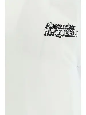 Alexander McQueen Logo Embroidered Crewneck T-shirt
